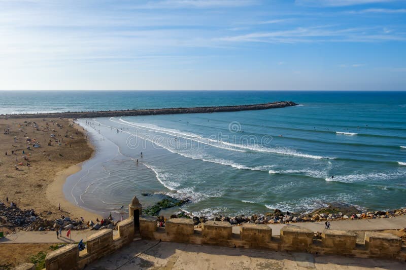 Beach of Rabat Morocco editorial photo. Image of muslim - 274158571