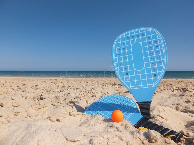 Beach Rackets stock photo. Image of black, blue, rackets - 33672208