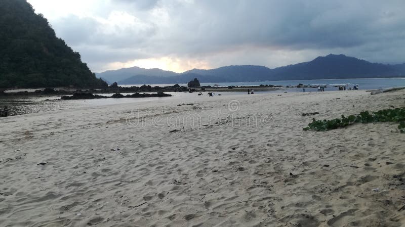 Beach Red Island from Banyuwangi East Java Stock Photo - Image of lake ...