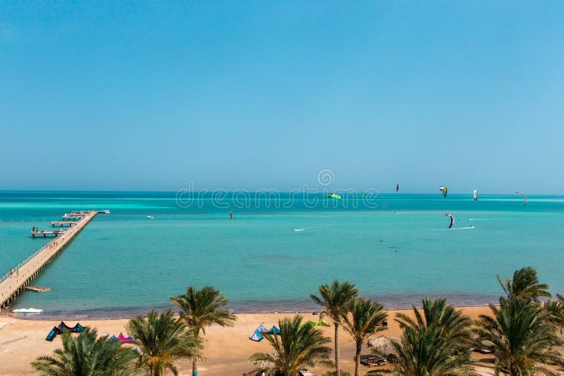 The beach on the Red Sea stock photo. Image of journey - 65068922