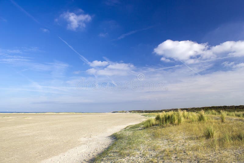 Beach in Renesse, Netherlands Stock Image - Image of leisure, coast ...