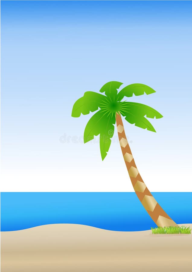 Beach resort stock illustration. Illustration of tree - 24901998