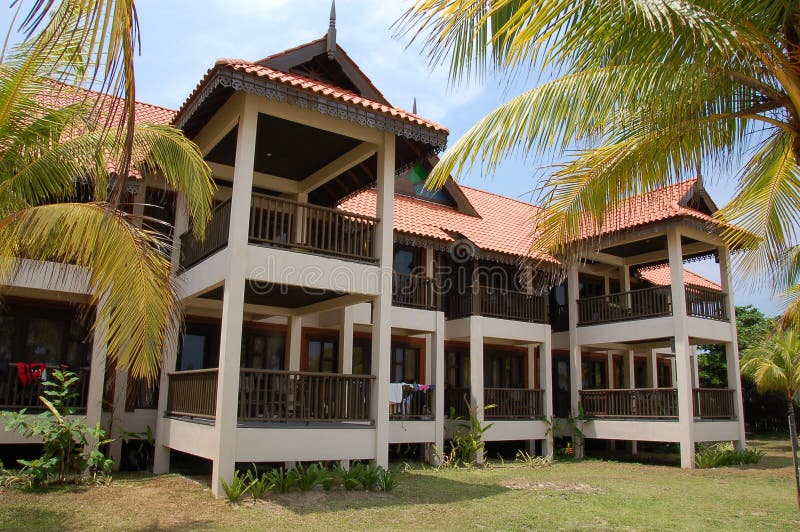 Beach Resort Building 1 stock image. Image of traditional - 816793