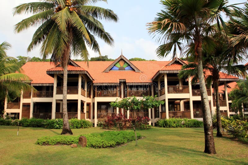 Beach resort main building stock photo. Image of shade - 24746382