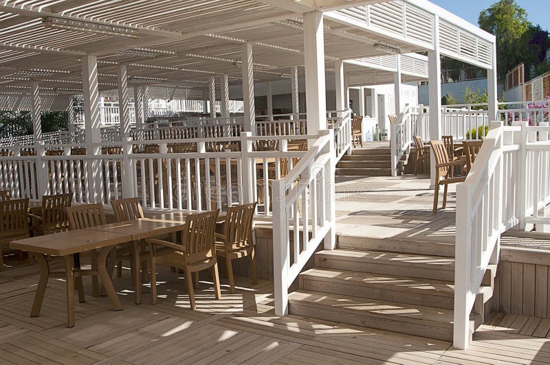 Empty Outdoor Restaurant stock image. Image of domestic - 22784199