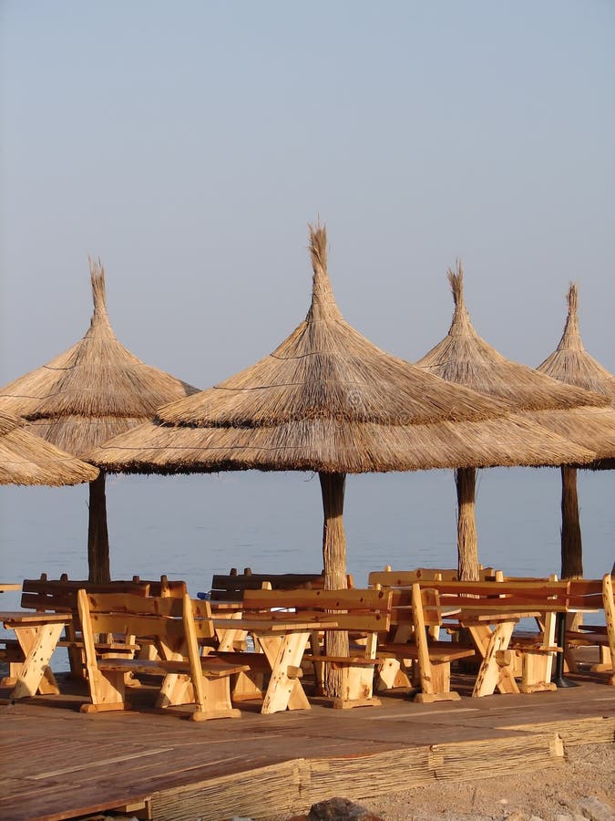 Beach restaurant stock image. Image of puerto, peaceful - 998169