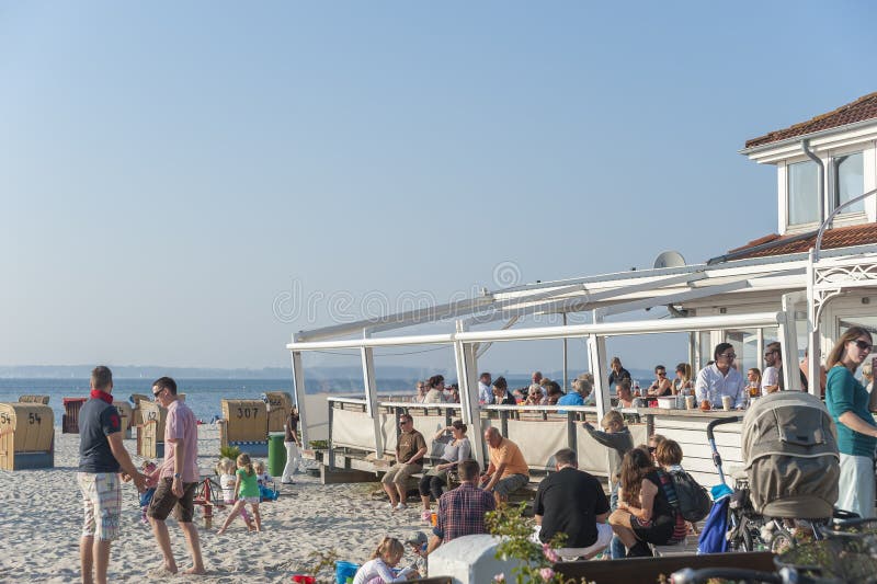 Beach in Laboe editorial photo. Image of holiday, deckchair - 116090101