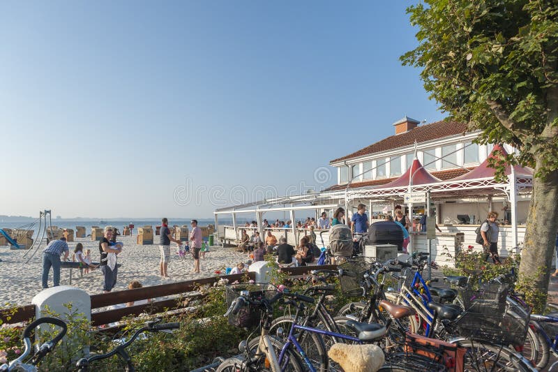 Beach in Laboe editorial photo. Image of holiday, deckchair - 116090101