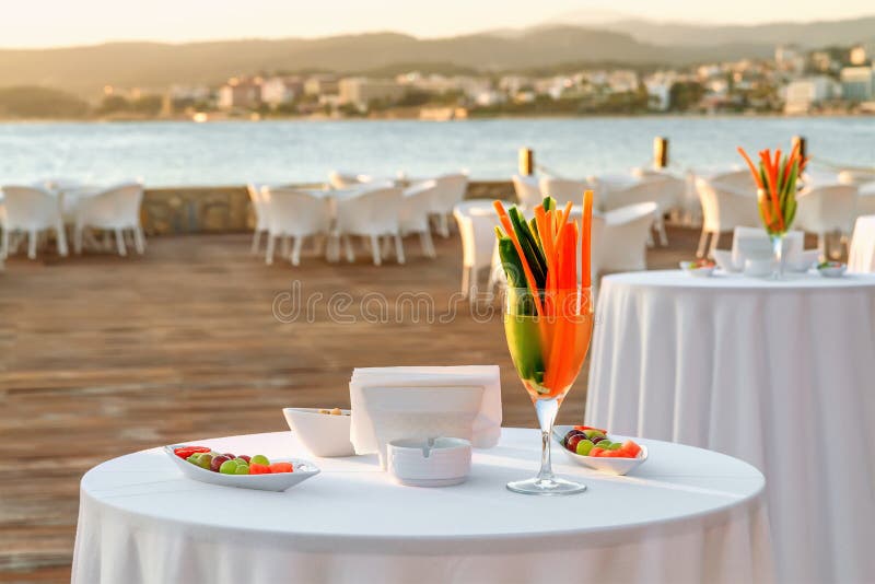 Beach restaurant stock photo. Image of resort, water - 37029816