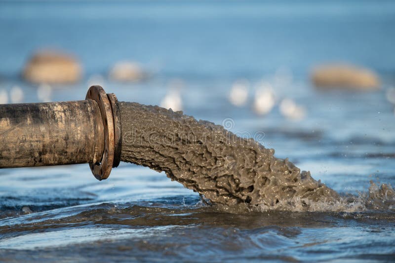 Beach Restoration Using a Sand Transfer System Stock Photo - Image of ...