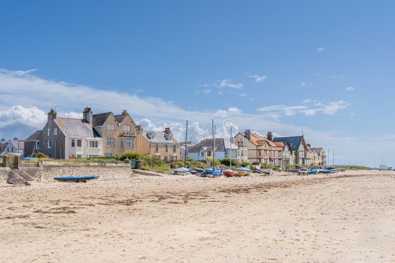 Rhosneigr stock image. Image of coast, beach, colourful - 285372511