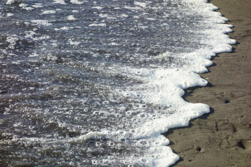 Beach Ripples are Interesting Stock Image - Image of pattern, foam ...