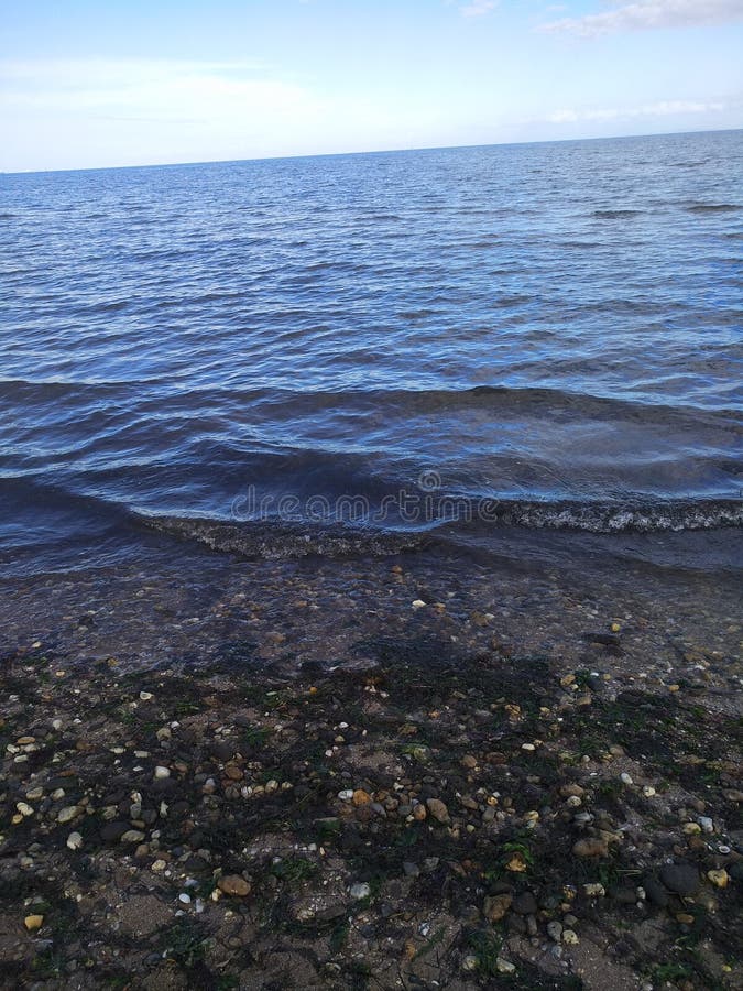 Foreshore stock image. Image of beach, ripples, ocean - 115379993