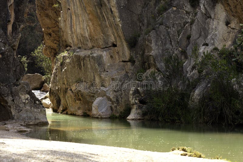 Water Route with Stream Flowing Stock Photo - Image of stone, landscape ...