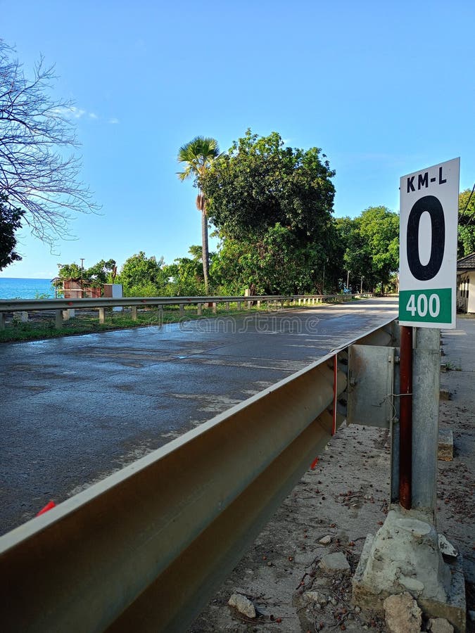 Beach Road,jalan Pinggir Pantai,indonesia Stock Image - Image of ...