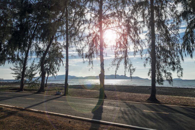 Beach road stock photo. Image of nature, island, warm - 96408570