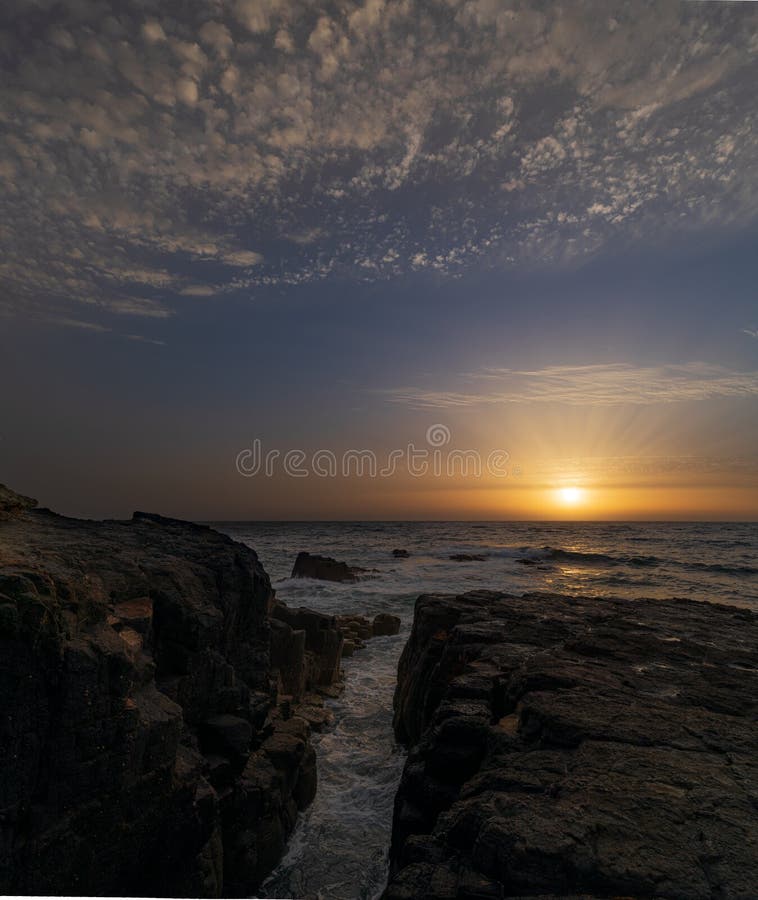 Rock Split in Half at Forest Stock Image - Image of nature, lichen ...