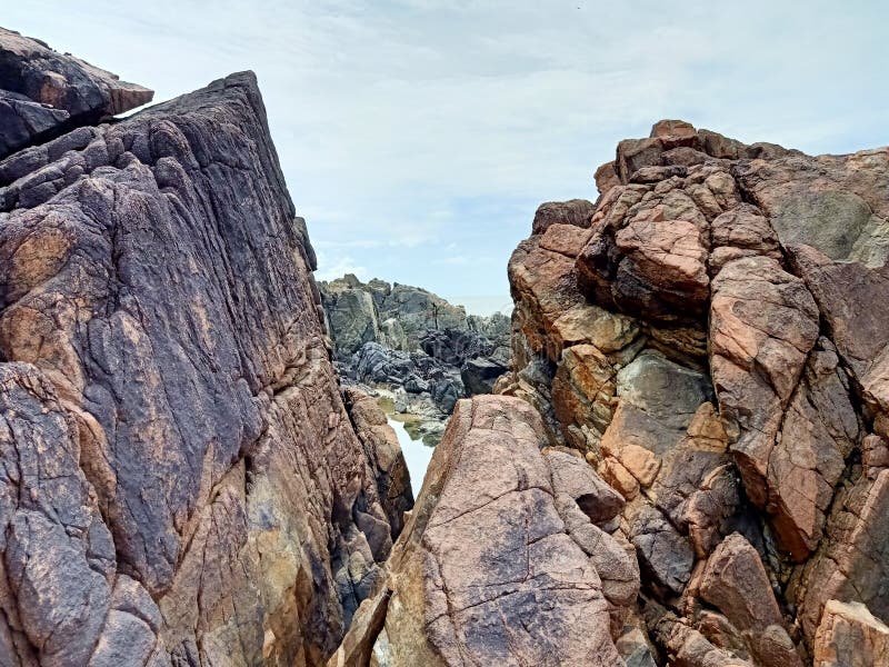 Beach with rocks stock photo. Image of landscape, wilderness - 180407490