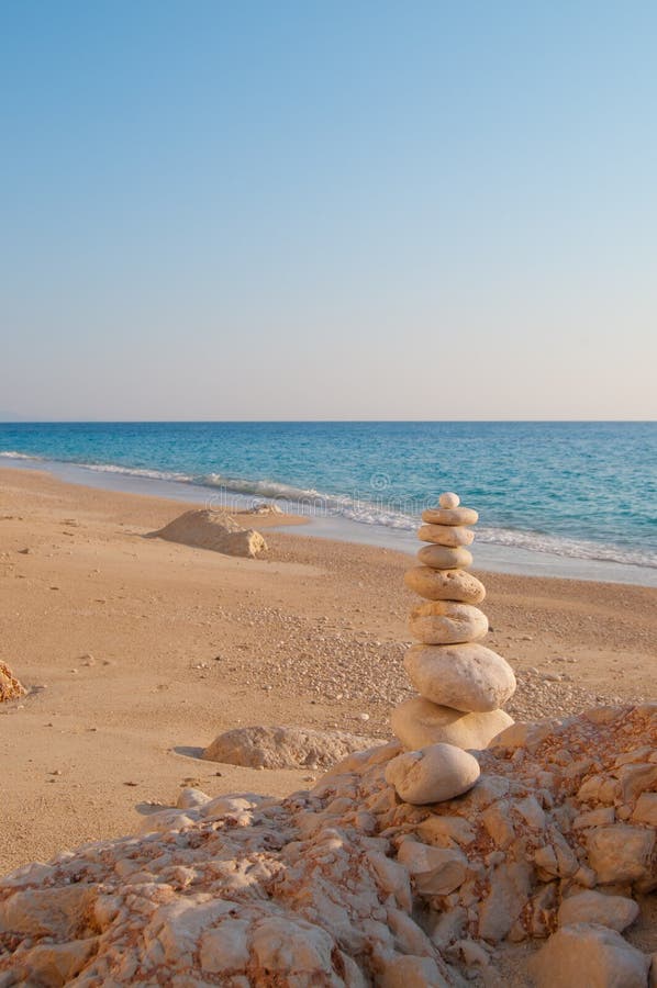 Beach and Rocks stock photo. Image of rock, water, greece - 20873022