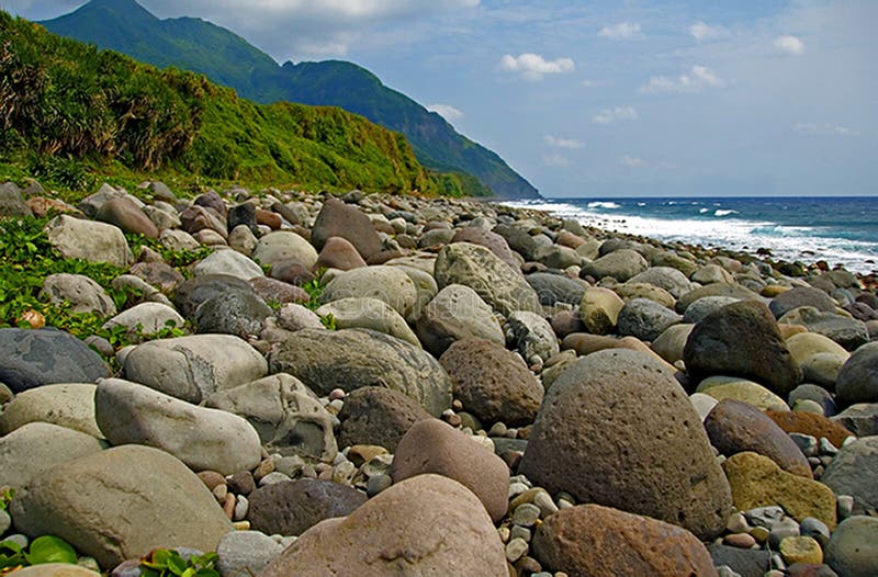 Beach Rocks stock image. Image of volcanic, mountain, coast - 6506789