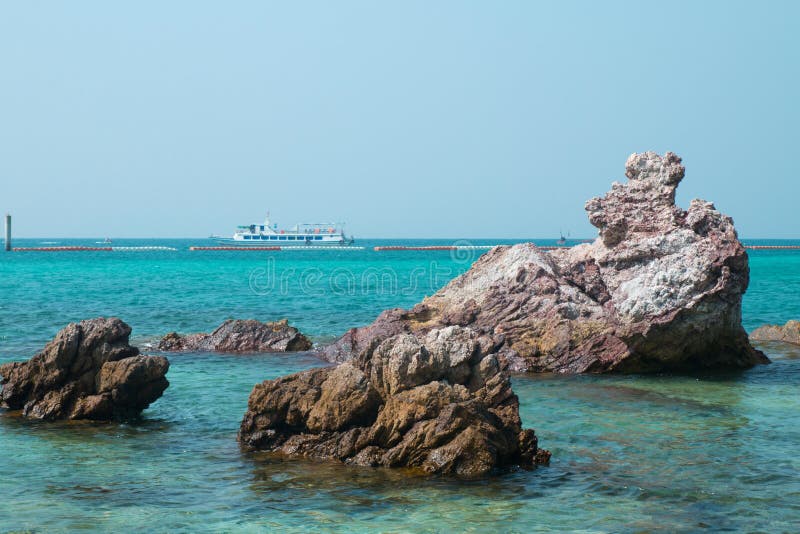 Beach with rocks stock image. Image of relaxation, stone - 36726849
