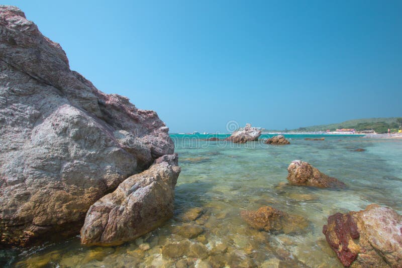 Beach with rocks stock image. Image of outdoors, landscape - 36826019