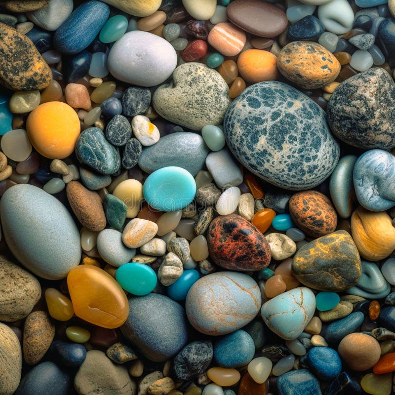 Beach Rocks Craft Paper. Generative AI Stock Illustration ...