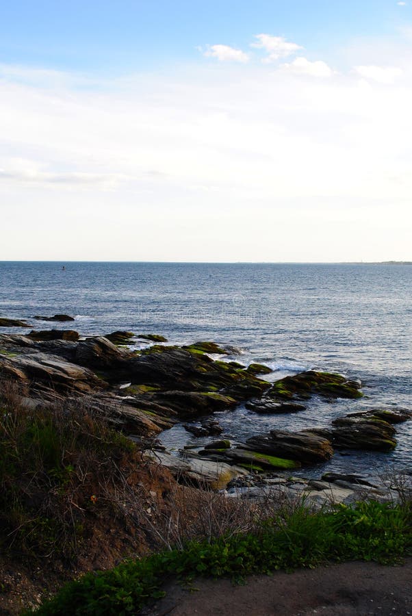 Beach Cliff stock image. Image of massachusetts, blue - 196733847