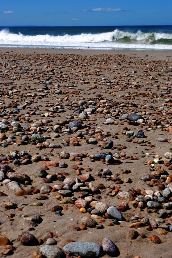 Beach Rocks and Pebbles stock image. Image of horizon - 196733851