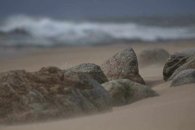 Beach rocks and sand stock photo. Image of beauty, landscape - 152217146