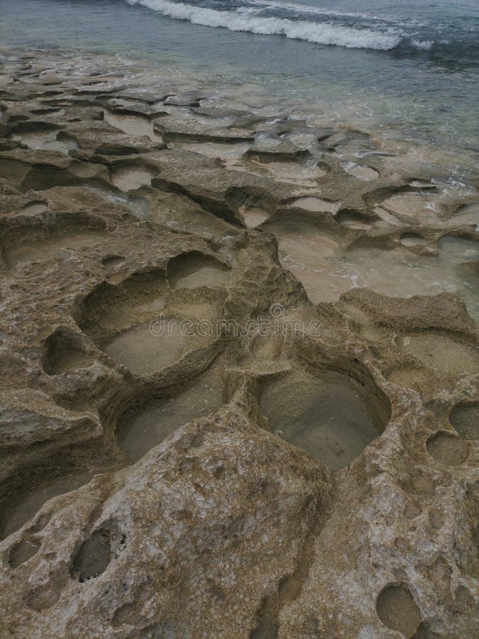 Sand with rocks stock photo. Image of wall, geology - 203851204