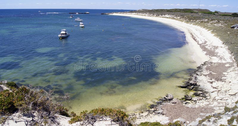 Beach on Rottnest Island Near Perth, Australia Stock Image - Image of ...