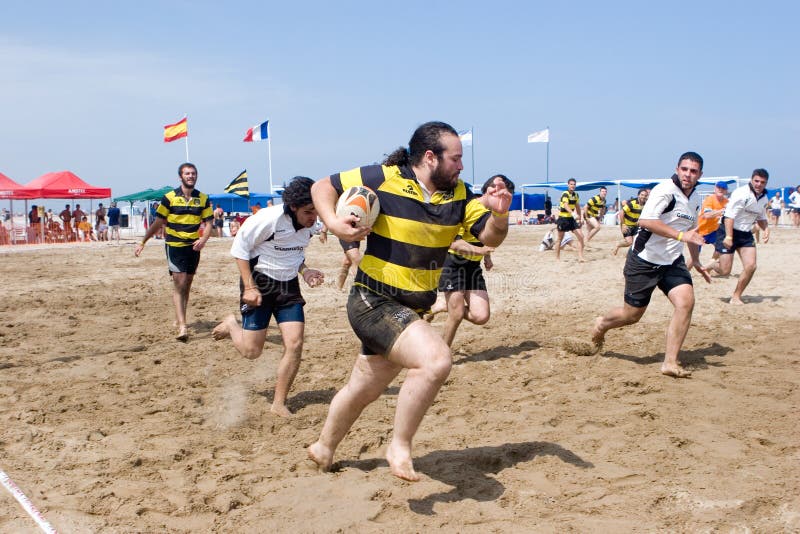 Beach Rugby editorial photography. Image of spain, outside - 15019937