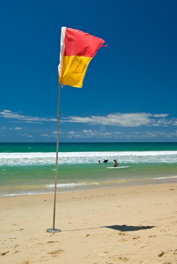 Lifeguard Flag Australian Beach Stock Photos - Free & Royalty-Free ...