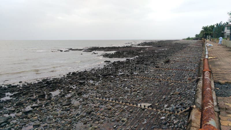 Beach Security Guard Booth on the Cullera Beach Editorial Stock Image ...