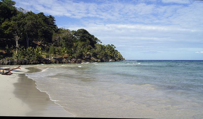Beach on the Samana Peninsula, Dominican Republic Stock Photo - Image ...