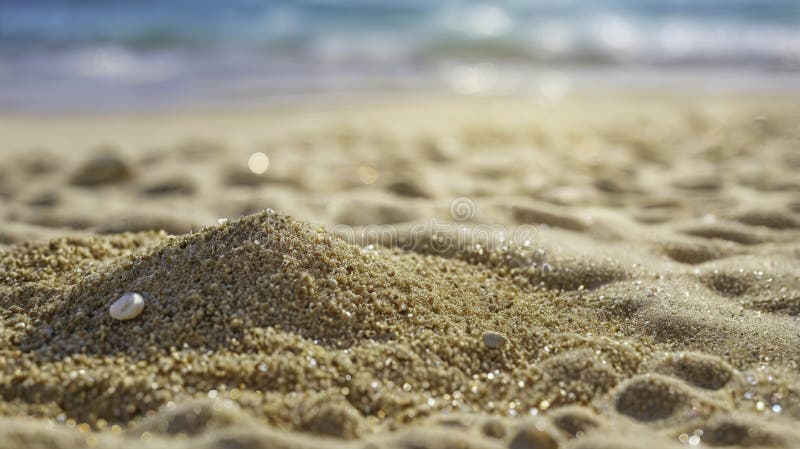 Beach Sand Created with Artificial Intelligence (AI) Stock Illustration ...