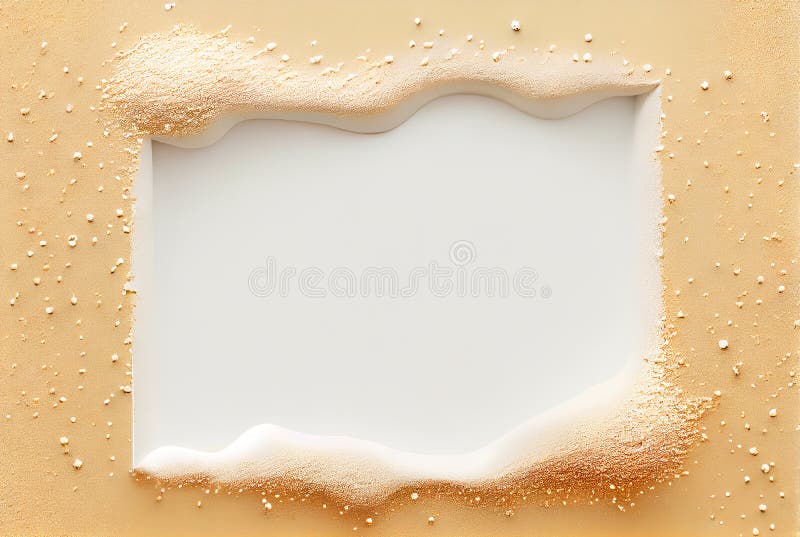 Sandy Beach Background Frame Stock Illustrations – 829 Sandy Beach ...