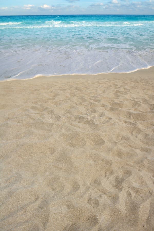 Beach Sand Perspective Summer Coastline Shore Stock Image - Image of ...