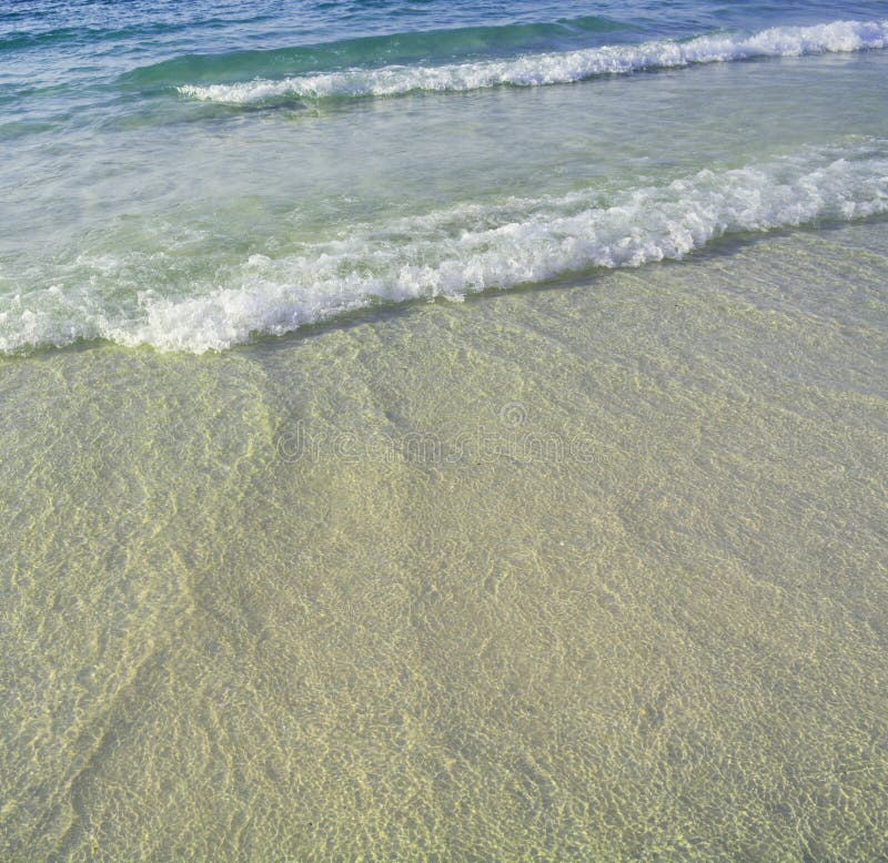 Beach Sand and Sea Water Closeup Stock Image - Image of splash ...