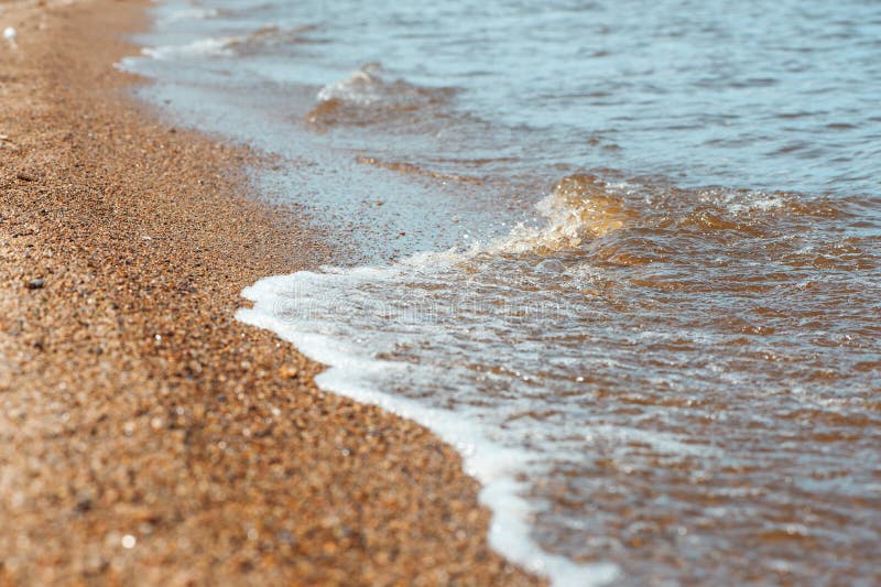 Beach sand and sea water stock photo. Image of nature - 31209060