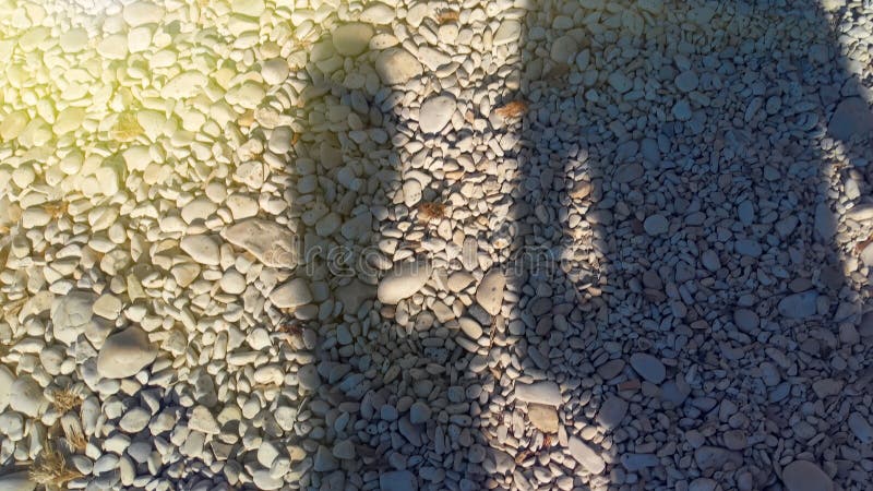 Beach Sand and Small Rocks, Overhead View Stock Photo - Image of beach ...