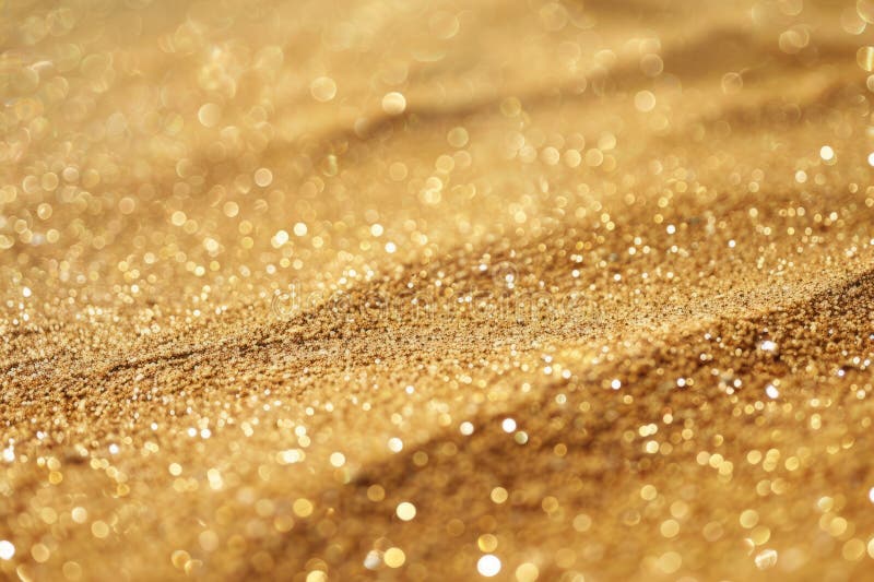 Beach Sand Texture Sparkling Under the Sunlight. Generative AI Stock ...