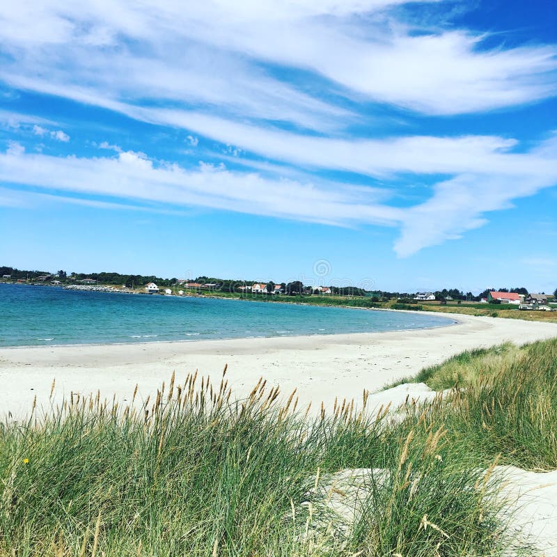 At the Beach, Sande in Randaberg, Norway Stock Photo - Image of ...