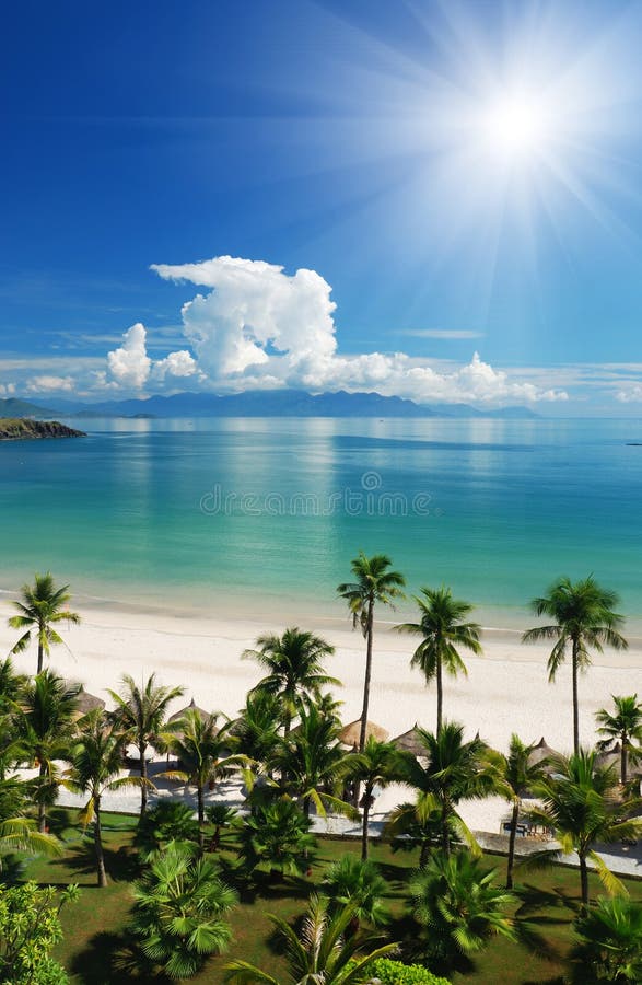 Beach Scene stock image. Image of destinations, ocean - 9817075