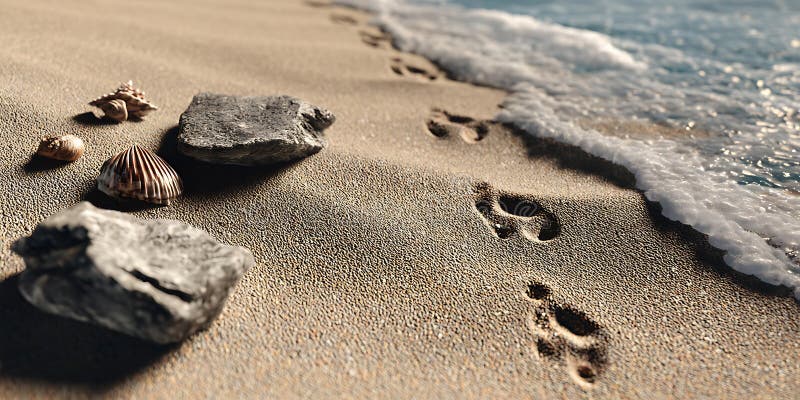 Beach Scene Builder Kit with Sand, Waves, Footprints for Summer, Beach ...