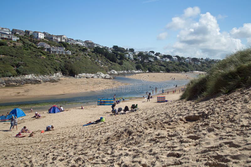 Beach Scene at Cornwall, England Editorial Stock Photo - Image of scene ...