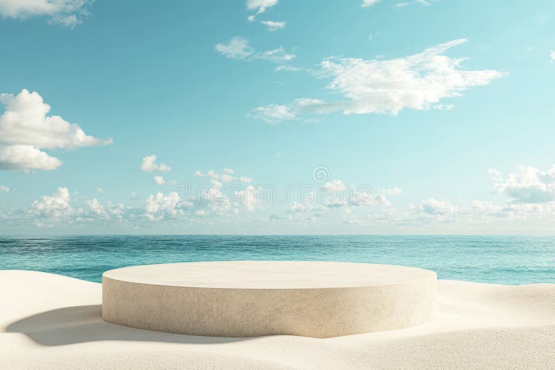 Beach Platform stock illustration. Illustration of travel - 388255644