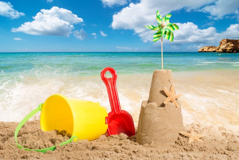 Beach Scene stock photo. Image of sand, concept, beautiful - 41055978