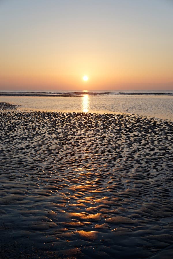 Beach scene with sunlight stock photo. Image of sunset - 85137708